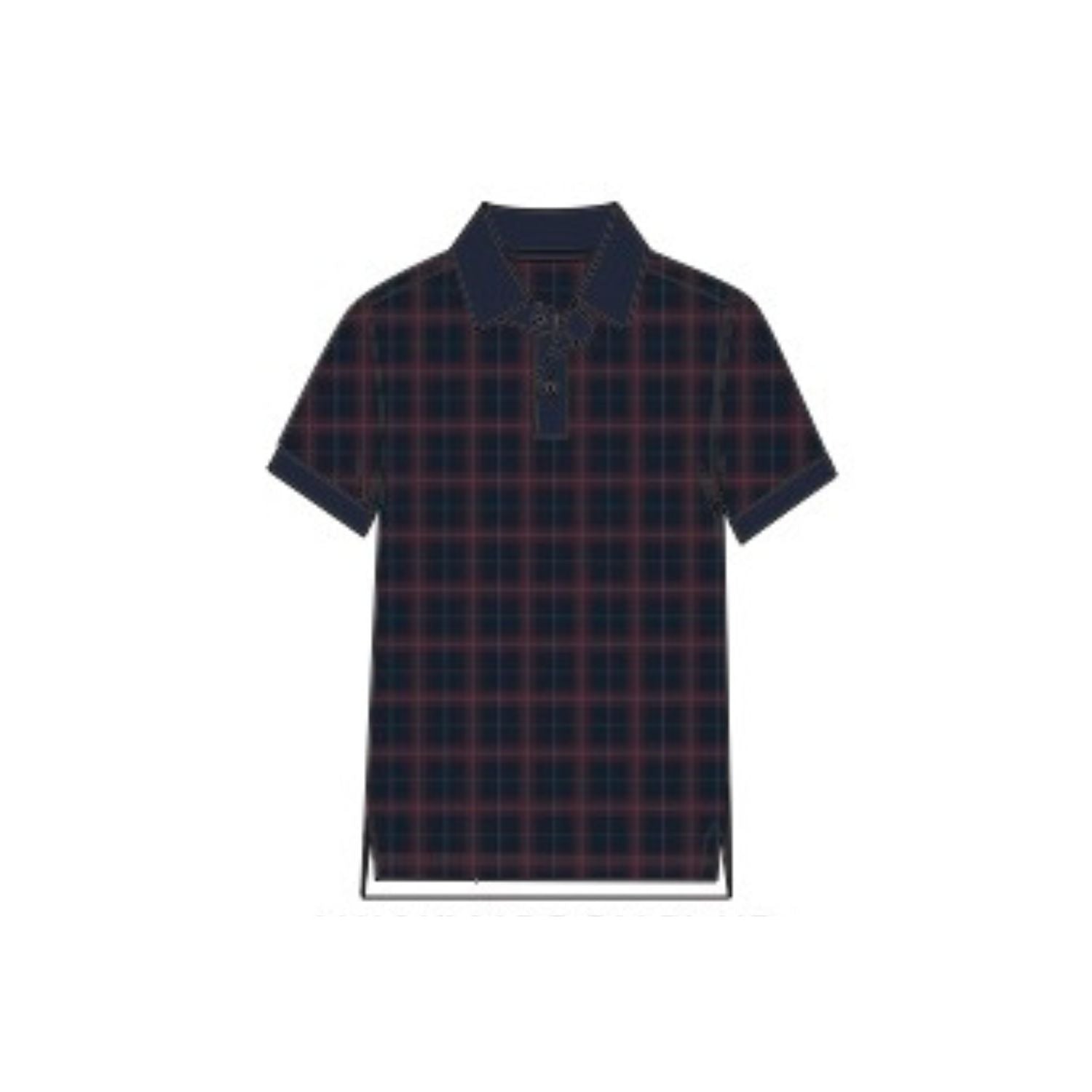 fall '24 navy/maroon plaid polo – Courtside Kids